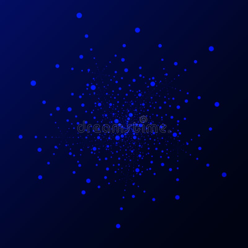 Abstract Particle Technology Network Background Stock Illustration ...