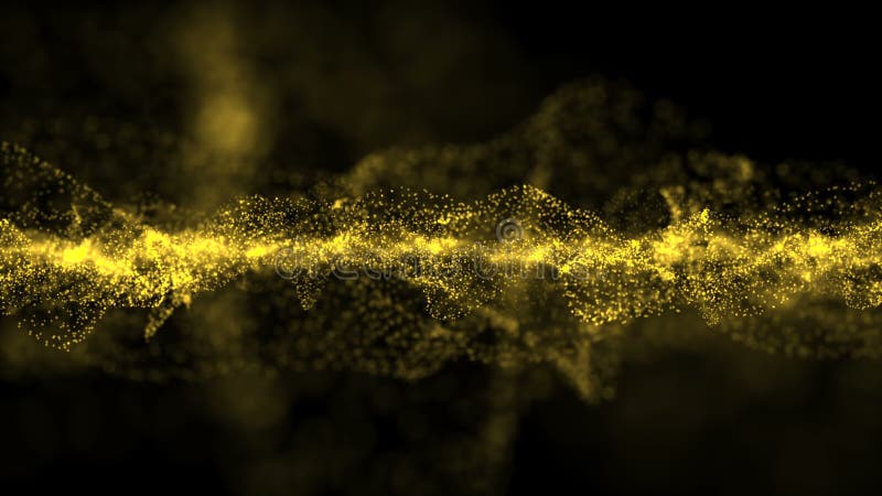 Abstract Particle Wave Mesh Loop Background Stock Footage Video Of