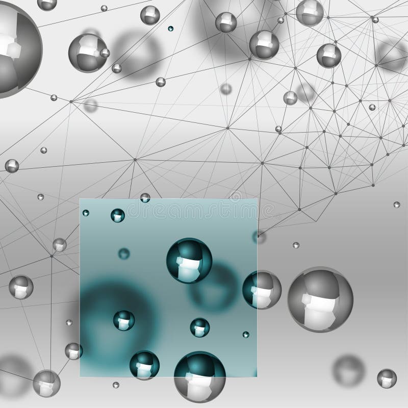 Abstract Particles Background Stock Vector - Illustration of micro ...