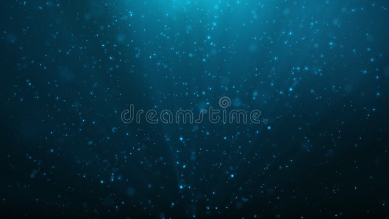 Abstract Particles Background of Shining, Sparkling Blue Particles ...