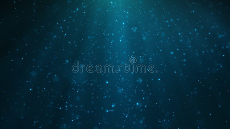 Abstract Particles Background of Shining, Sparkling Blue Particles ...