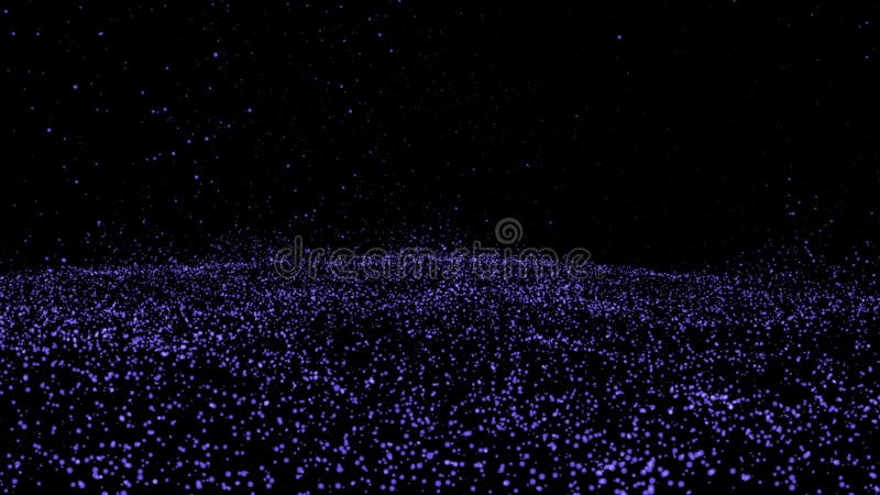 Abstract Particles Dust Motion Background. Glowing Moving Sparkles ...