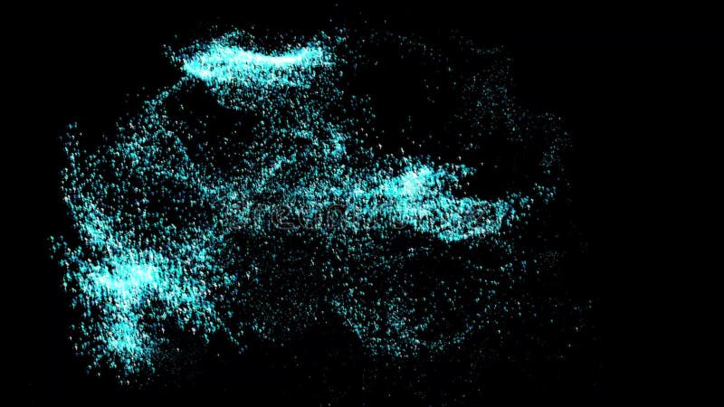 Abstract Particles Floating in Space Stock Footage - Video of backdrop ...