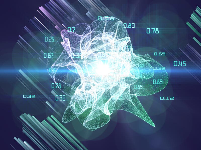 Abstract Particles Flow Analysis on Glow Background. Big Data ...