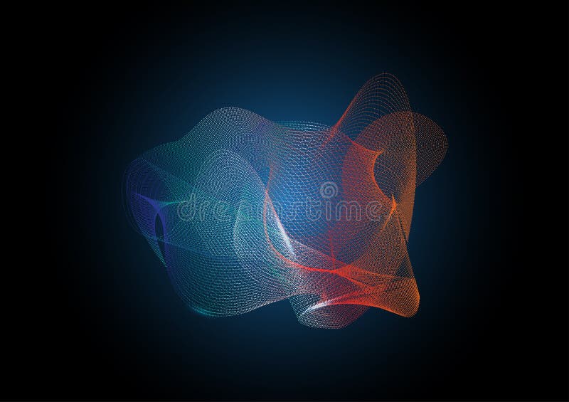 Abstract Particles Gradient Color Background Stock Vector ...