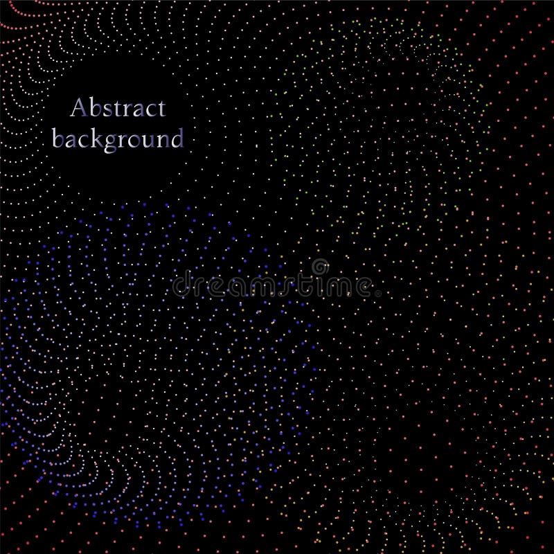 Abstract particles pattern stock vector. Illustration of line - 131086242