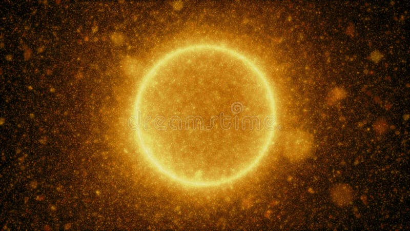 Abstract Particles Sun Solar Flare Particles Stock Illustration ...