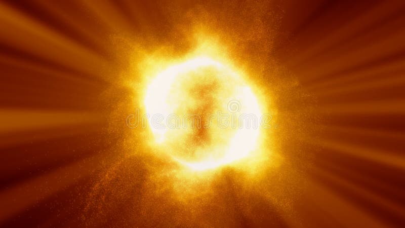 Abstract Particles Sun Solar Flare Particles Stock Illustration ...