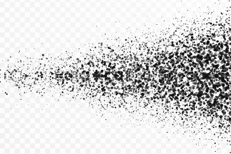 Abstract Particles on Transparent Background Stock Vector ...