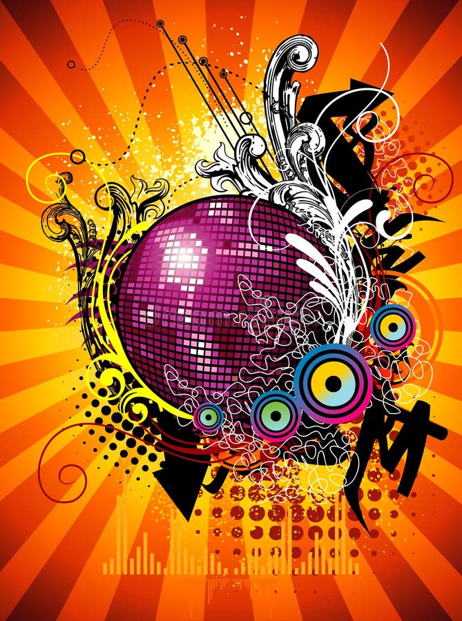 Abstract Spring Party Flyer Stock Vector - Illustration of ornament ...