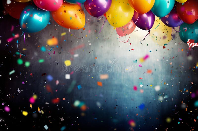 Abstract Party Colorful Balloons Stock Illustration - Illustration of ...
