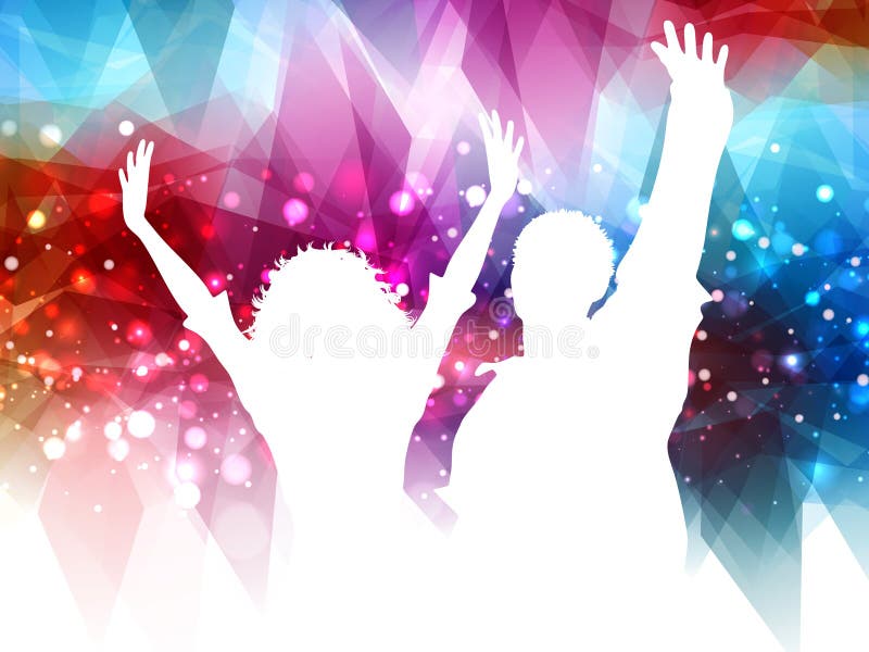 Abstract Party People Background Stock Vector - Illustration of party ...