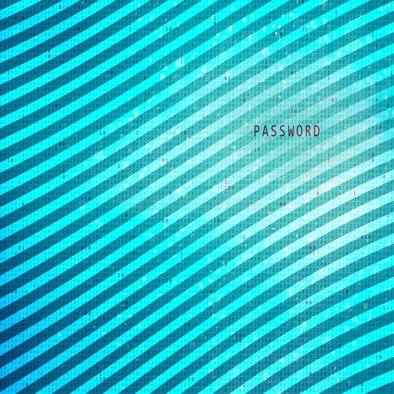Abstract Password Letters Digital Code Background Stock Illustration ...