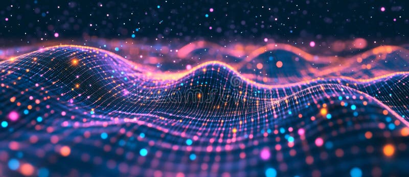 An Abstract Pastel Background for a Design on Cyberspace, Big Data ...