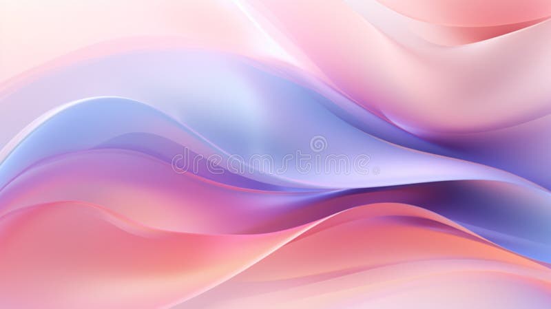 Abstract Pastel Background in the Form of a Wave, Color Gradient Banner ...