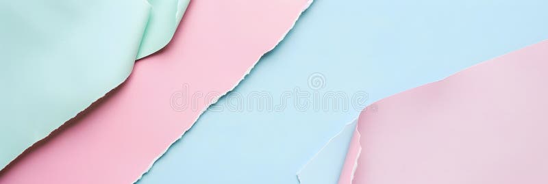 Abstract Pastel Background with Pink, Blue, and Mint Paper Stock ...