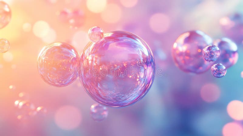 Abstract Pastel Bubbles Background Stock Illustration - Illustration of ...