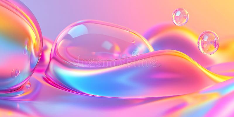 Abstract Pastel Bubbles Background Stock Illustration - Illustration of ...