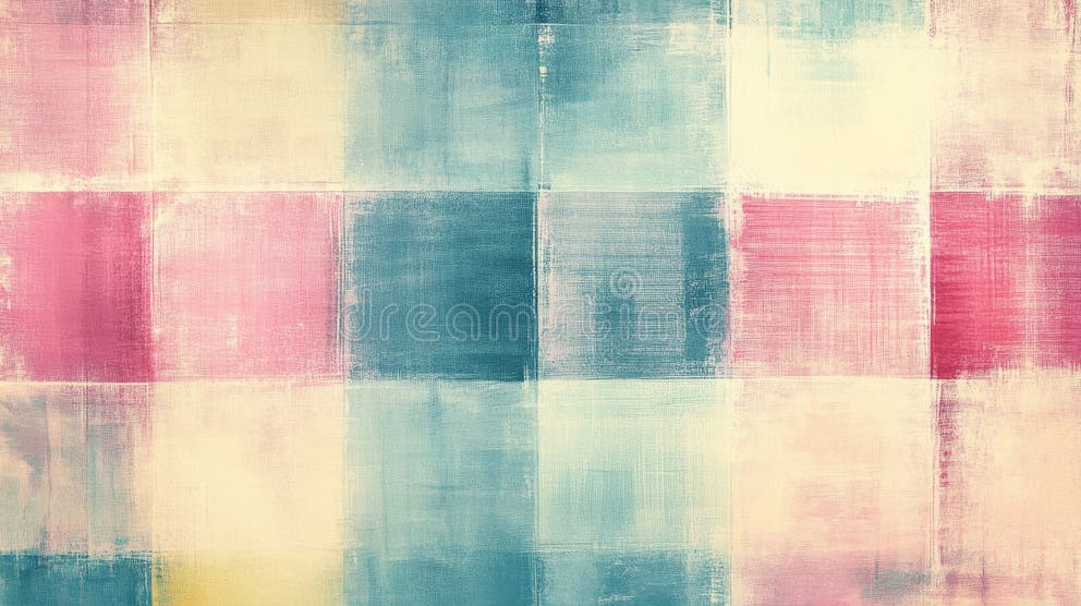 Abstract Pastel Checkered Background Texture Stock Illustration ...