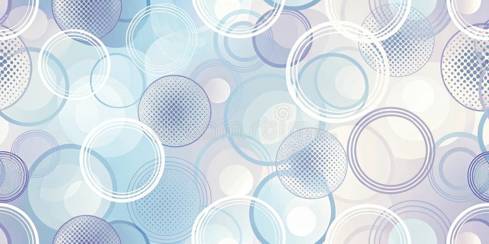 Abstract Pastel Circle Pattern Design Featuring Overlapping Rings and ...