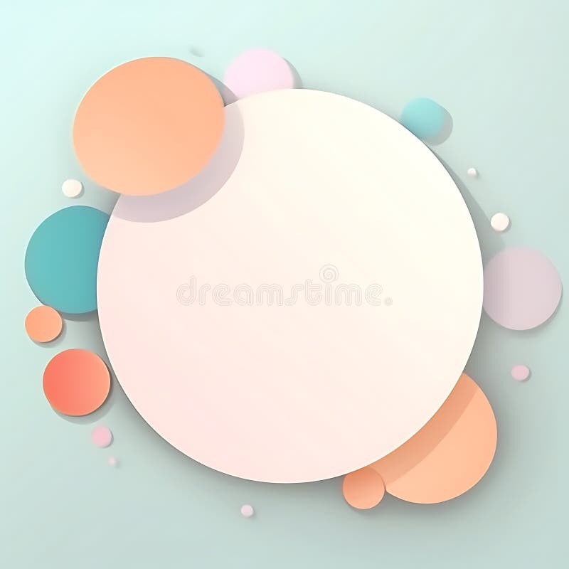 Abstract Pastel Circles Background Design Stock Illustration ...