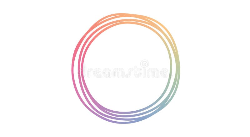 Abstract Pastel Circular Design Element for Graphic Overlays and ...