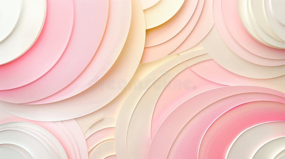 Abstract Pastel Circular Layers Background for Modern Design Projects ...
