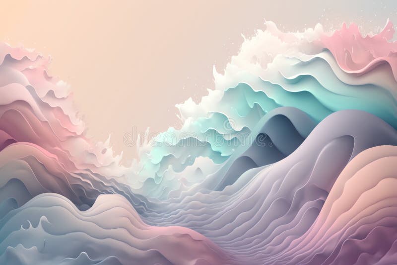 Abstract Pastel Color Background. Colored Background. Generative AI ...