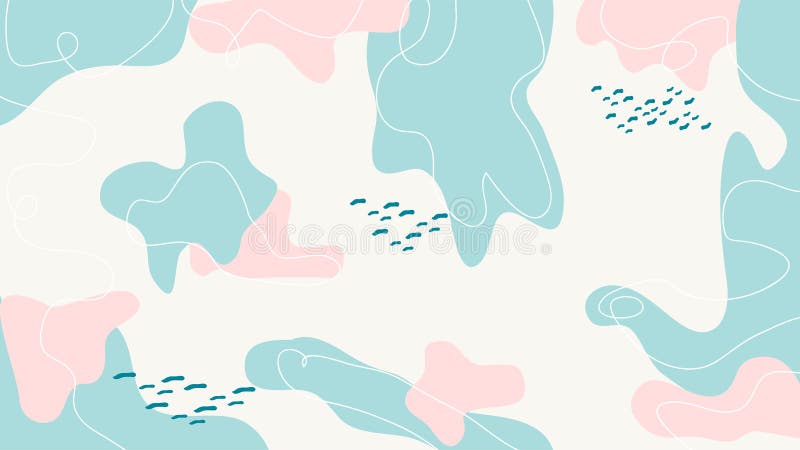 Abstract Pastel Color Background with Memphis Pattern Design Vector ...