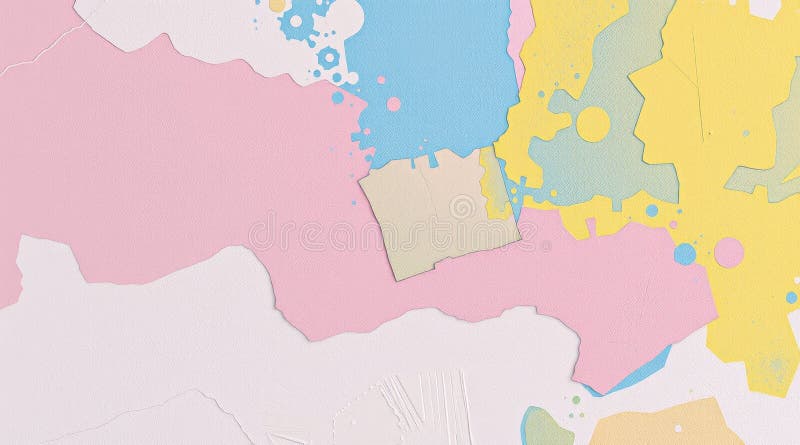 Abstract Pastel Color Background with Textured Paint Splatter Stock ...