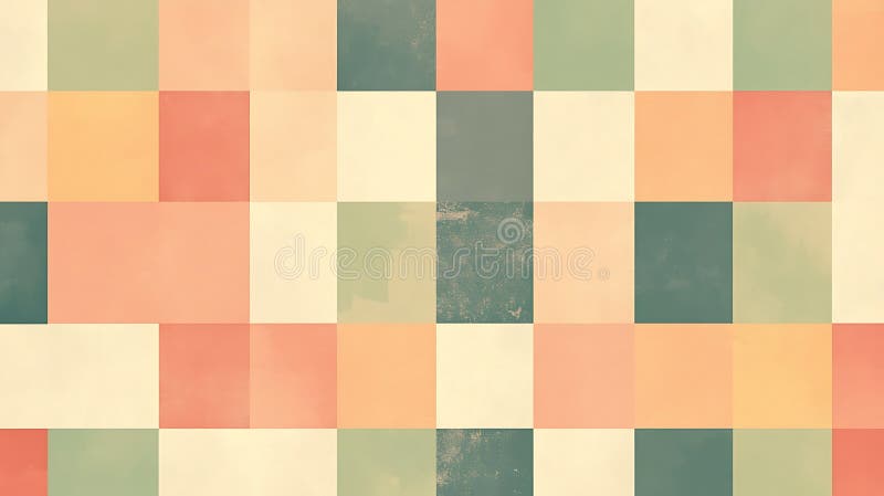 Abstract Pastel Color Block Grid Design Stock Illustration ...