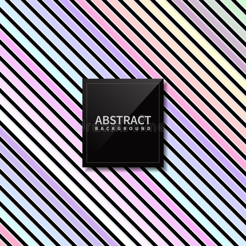 Abstract Pastel Color Diagonal Striped Lines Pattern on Black ...