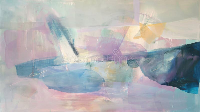 Abstract Pastel Color Painting Stock Photo - Image of brush, fine ...