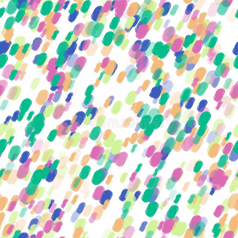 Abstract Pastel Colored Brush Strokes on the White Background. Seamless ...