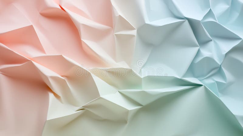 Pastel Colored Gradient Crumpled Paper Background Texture Stock ...