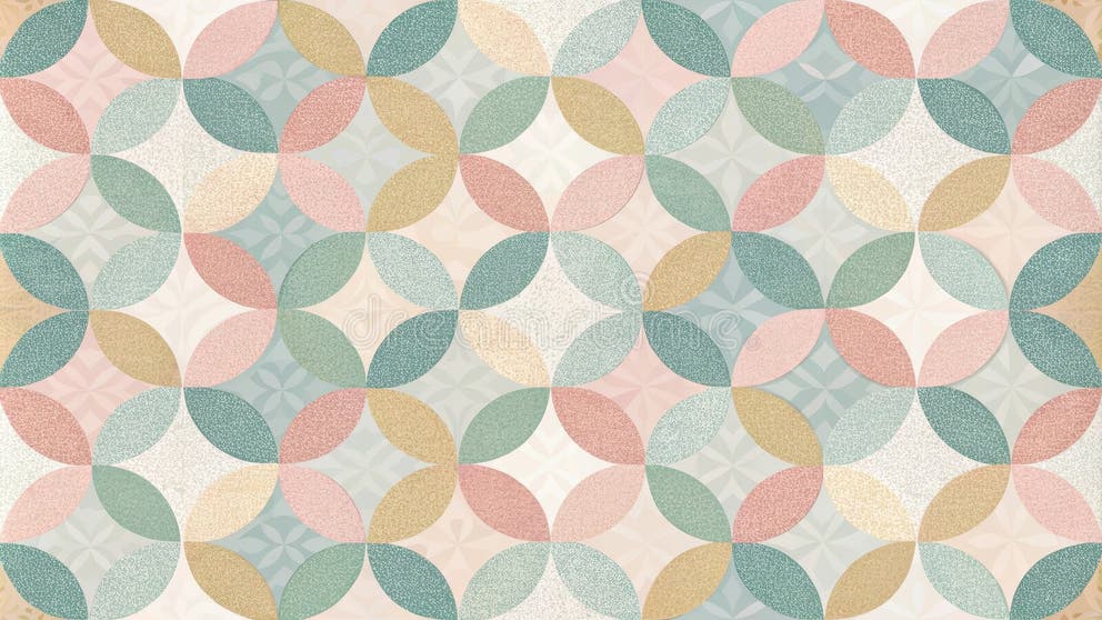 Abstract Pastel Colored Seamless Geometric Pattern Design with ...
