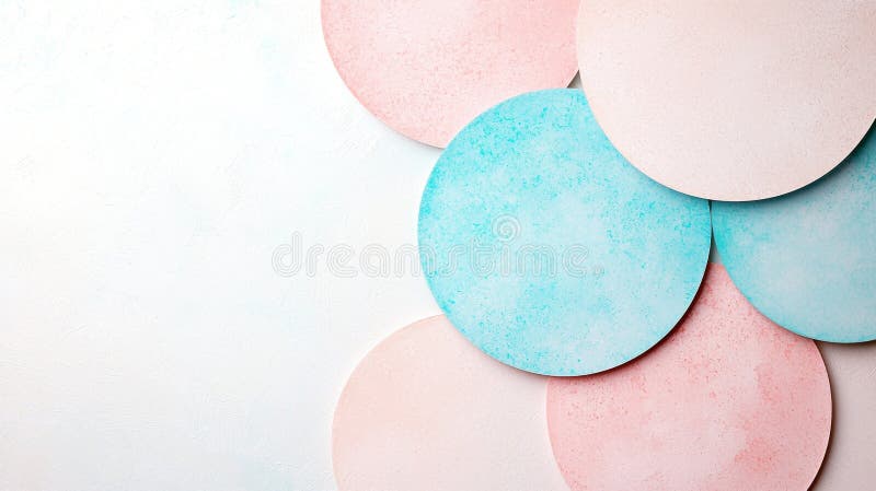 Abstract Pastel Colored Shapes Stock Illustration - Illustration of ...