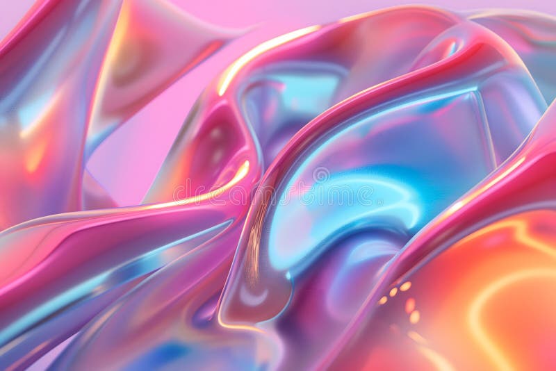 Abstract Pastel Colored Wavy Silky Matter Background Stock Image ...
