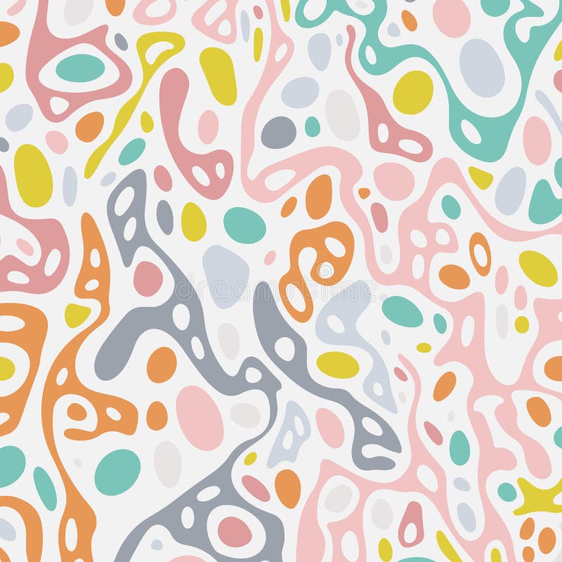 Abstract Pastel Coloured Organic Style Pattern Background Stock Vector ...