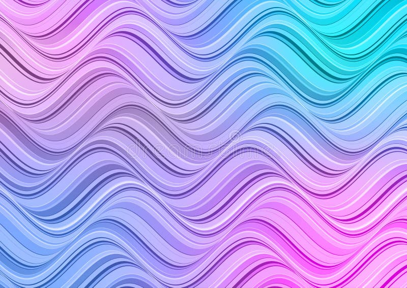 Pastel Coloured Waves Background Stock Vector - Illustration of ...