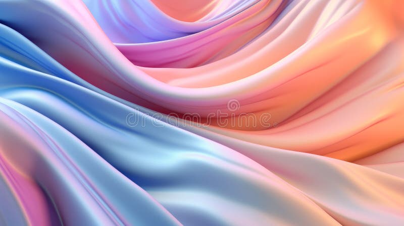 Abstract Pastel Drapery Background. Generative AI Stock Illustration ...