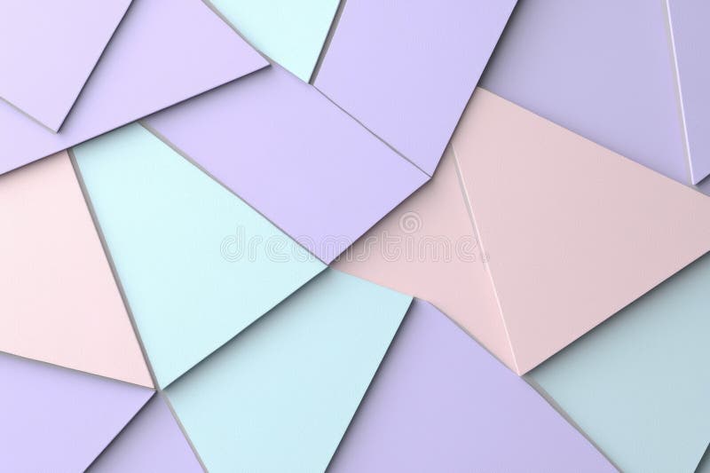 Abstract Pastel Geometric Background with Triangles and Polygons Stock ...