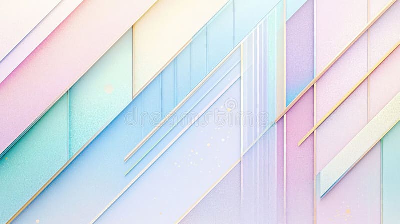 Abstract Pastel Geometric Design with Layered Lines and Gradients Stock ...