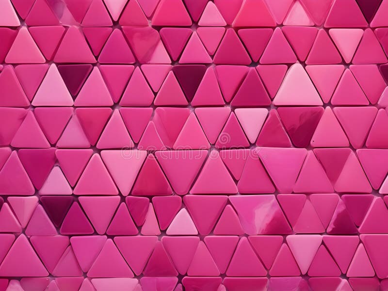 Abstract Pastel Glow Neon Magenta Scarlet Red and Pink Triangular ...