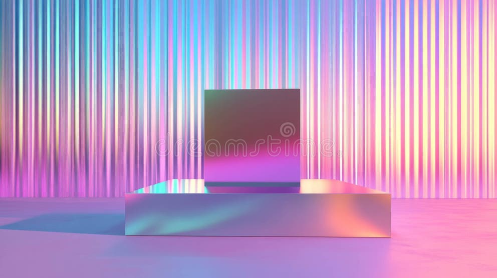 Abstract Pastel Gradient Background with Podium for Showcase and Design ...