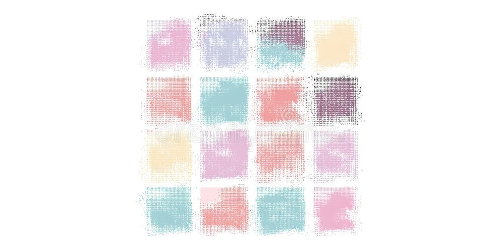 Abstract Pastel Grid Art. Creative Expression through Soft Color Blocks ...