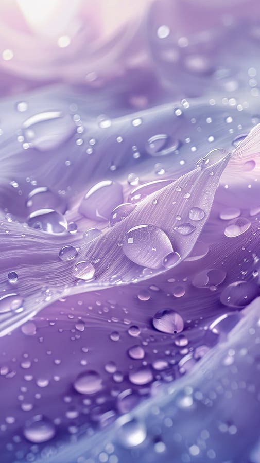 Abstract Pastel Lilac Background with Transparent Water and Delicate ...