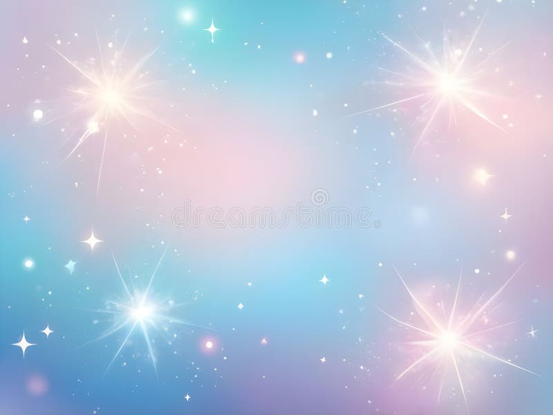 Abstract Pastel Magic Blue Pattern. Pastel Background with Bokeh Stock ...