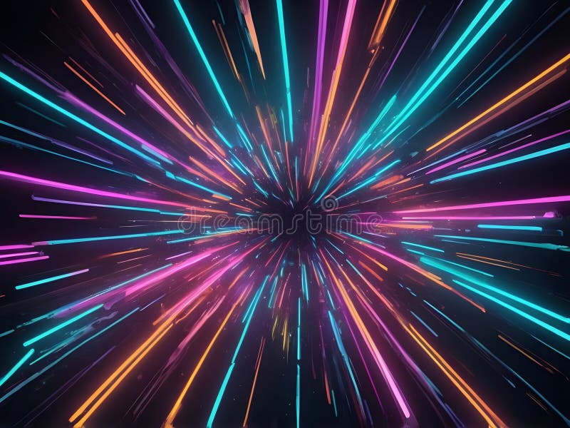 Abstract Pastel Neon Light Texture with Long Exposure Background Stock ...