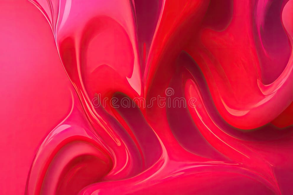 Abstract Pastel Neon Red Liquid Design. Ai Generative Stock ...